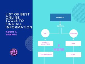 List of best online tools to find all information about a website